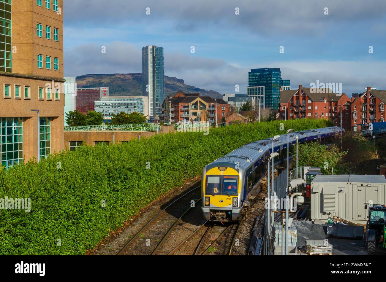 Belfast County Antrim Northern Ireland February 23 2024 - Train ...