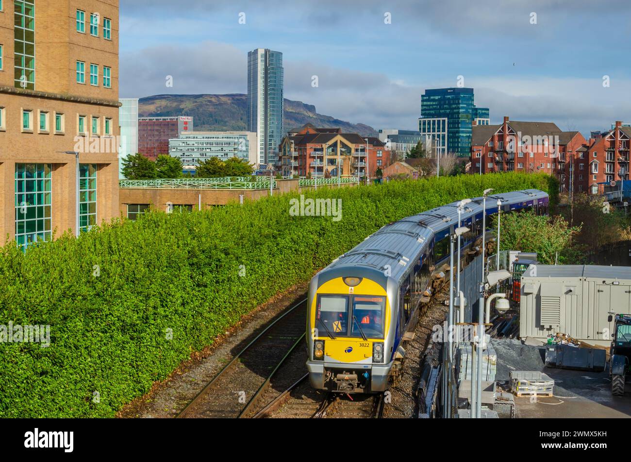 Belfast County Antrim Northern Ireland February 23 2024 - Train ...