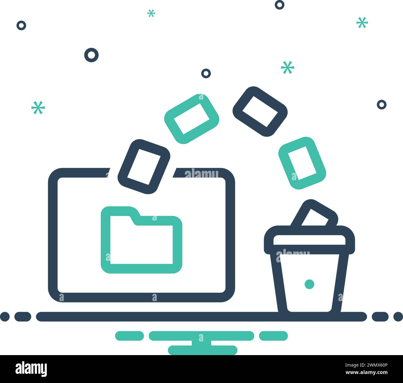 Deleting document Stock Vector Images - Alamy