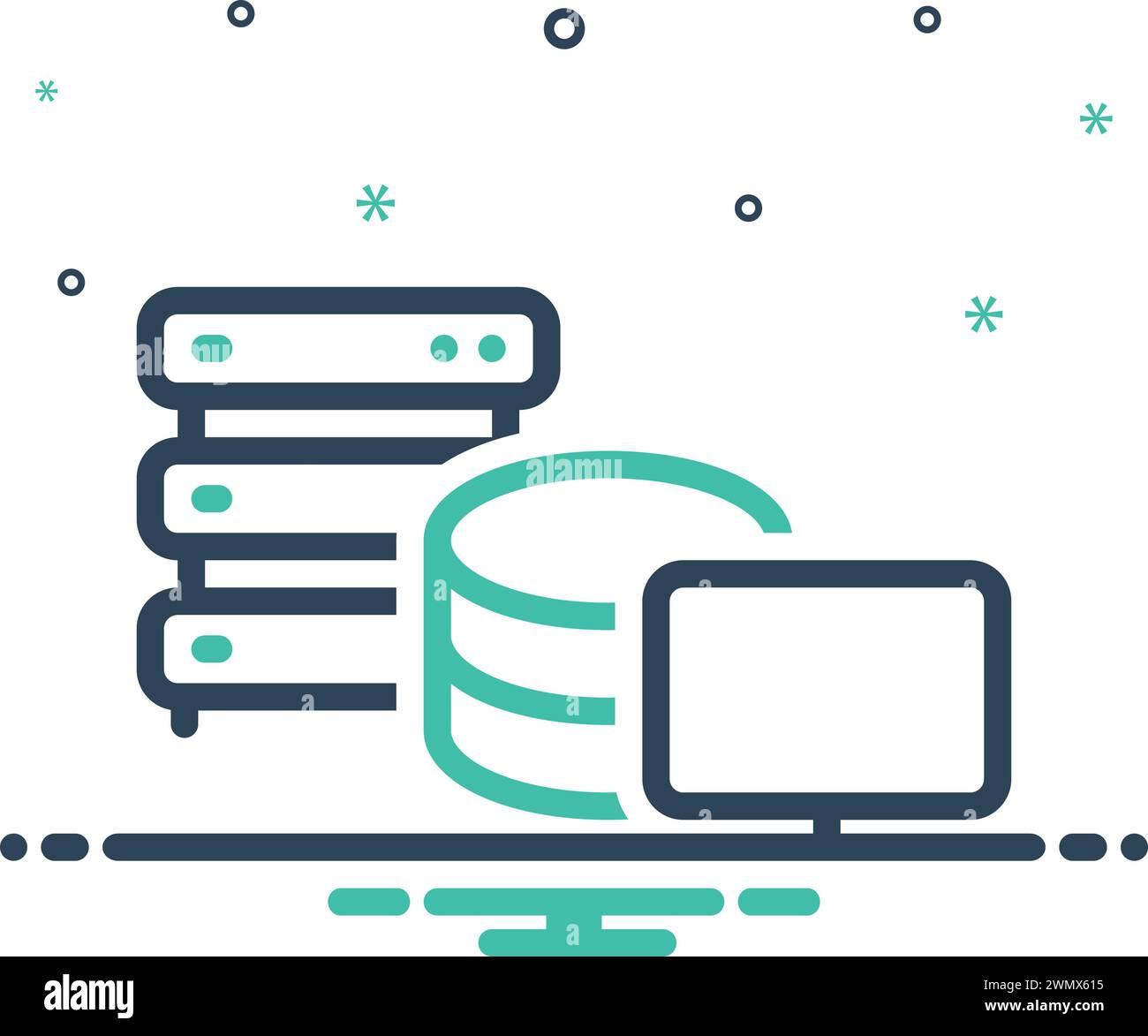 Data base information server Stock Vector Images - Alamy