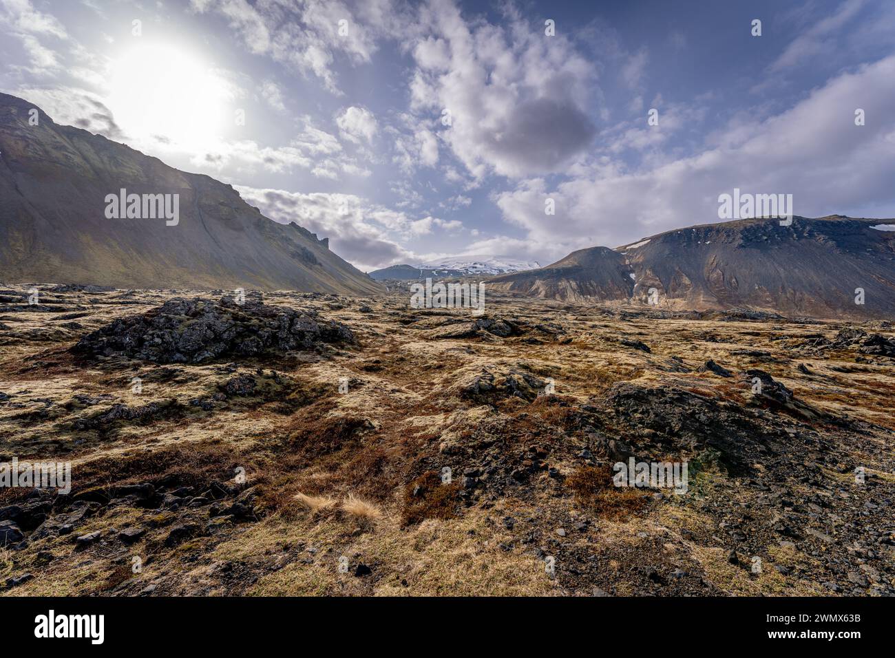 Icelandic landscape featuring mountains hi-res stock photography and ...