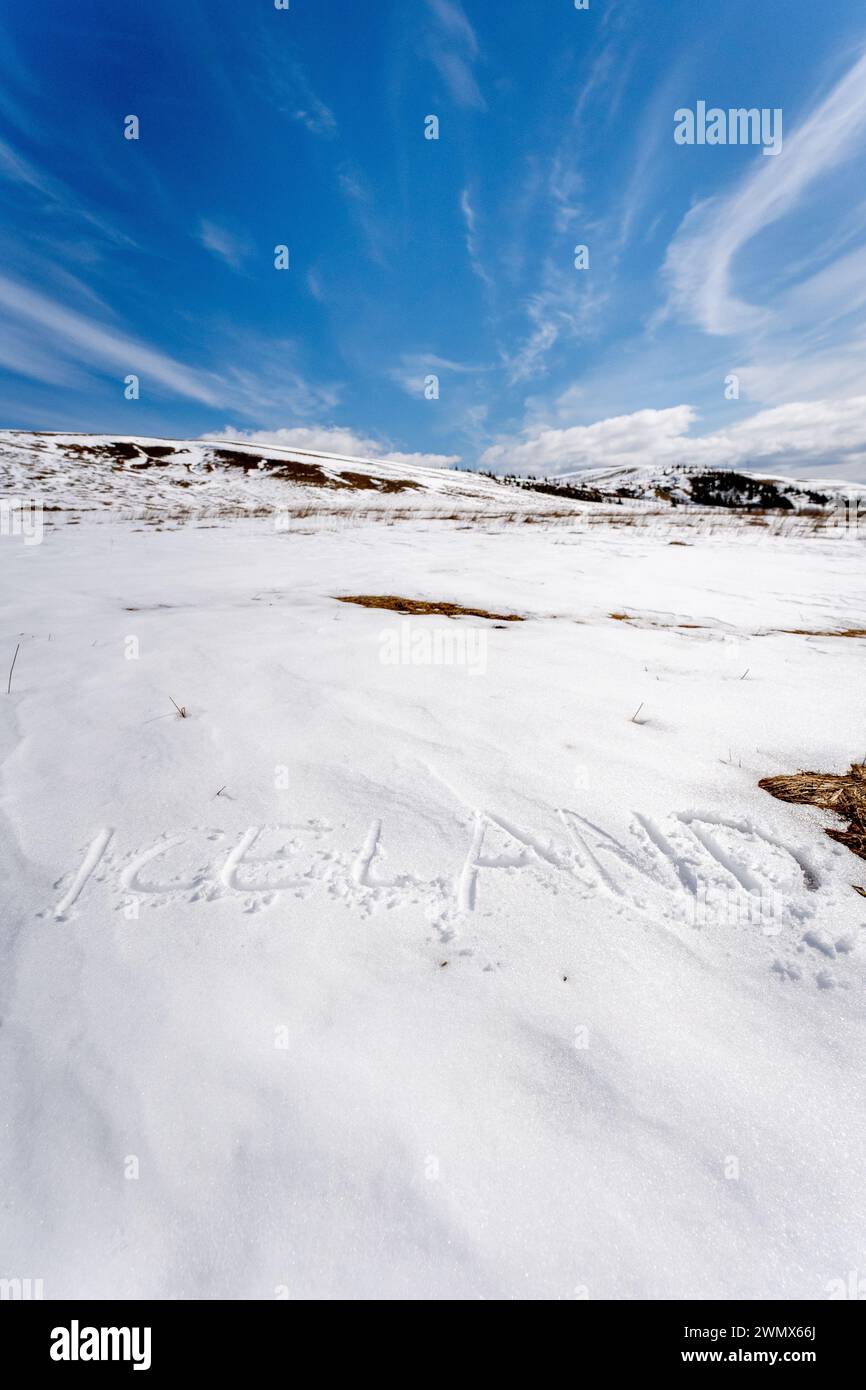 Iceland inscription hi-res stock photography and images - Alamy