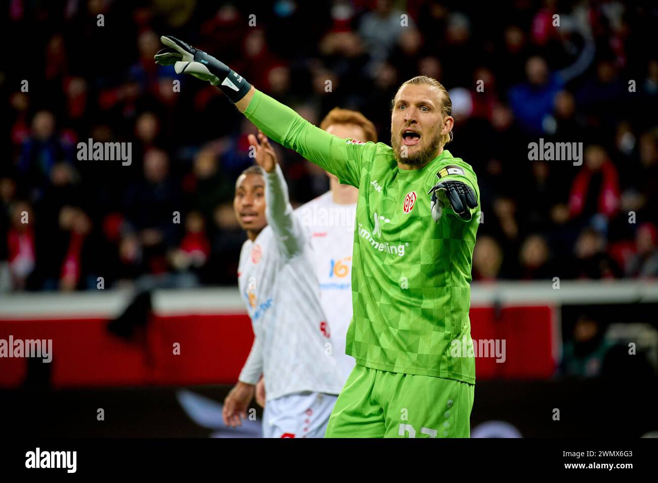 LEVERKUSEN, GERMANY - 23 FEBRUARY, 2024: Robin Zentner, The Bundesliga ...
