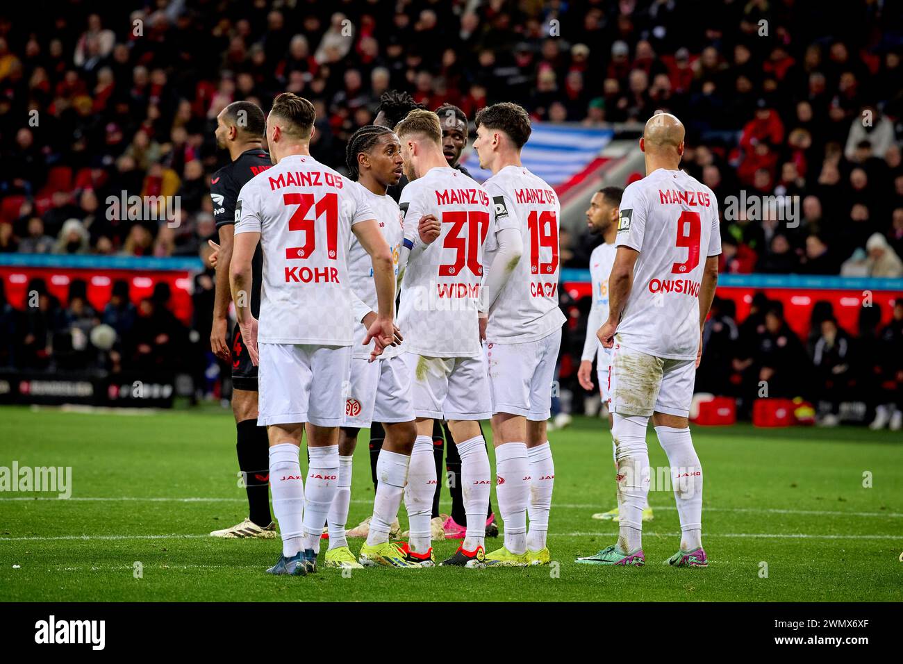 LEVERKUSEN, GERMANY - 23 FEBRUARY, 2024: The Bundesliga match FC Bayer ...
