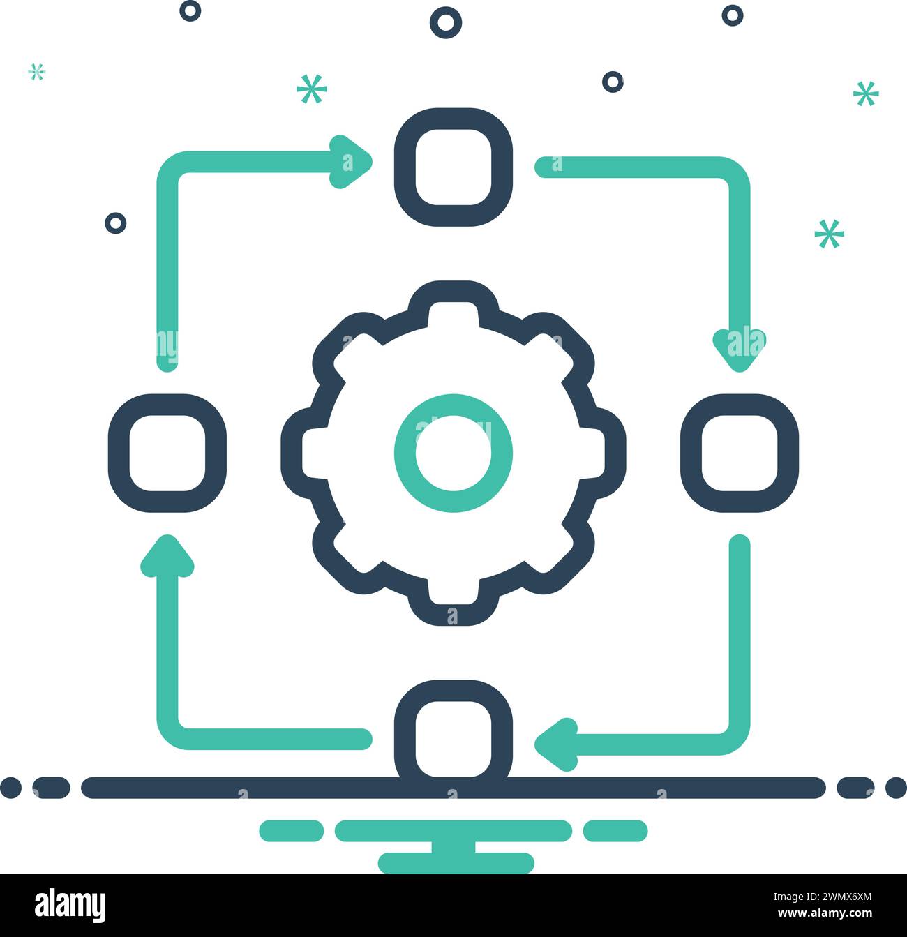 Icon for workflow,progress Stock Vector Image & Art - Alamy