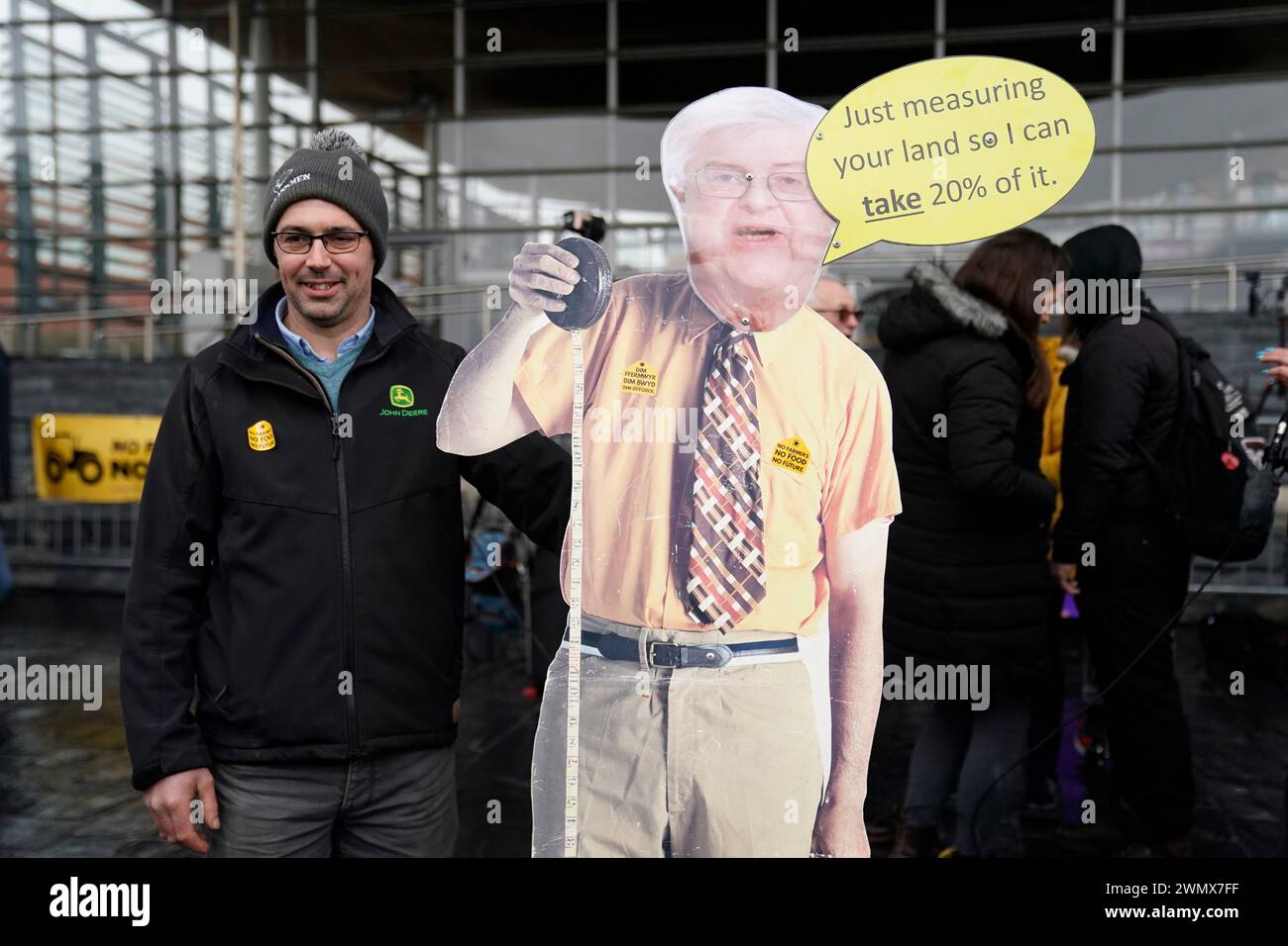 Farmers protest outside the Senedd in Cardiff over planned changes to ...