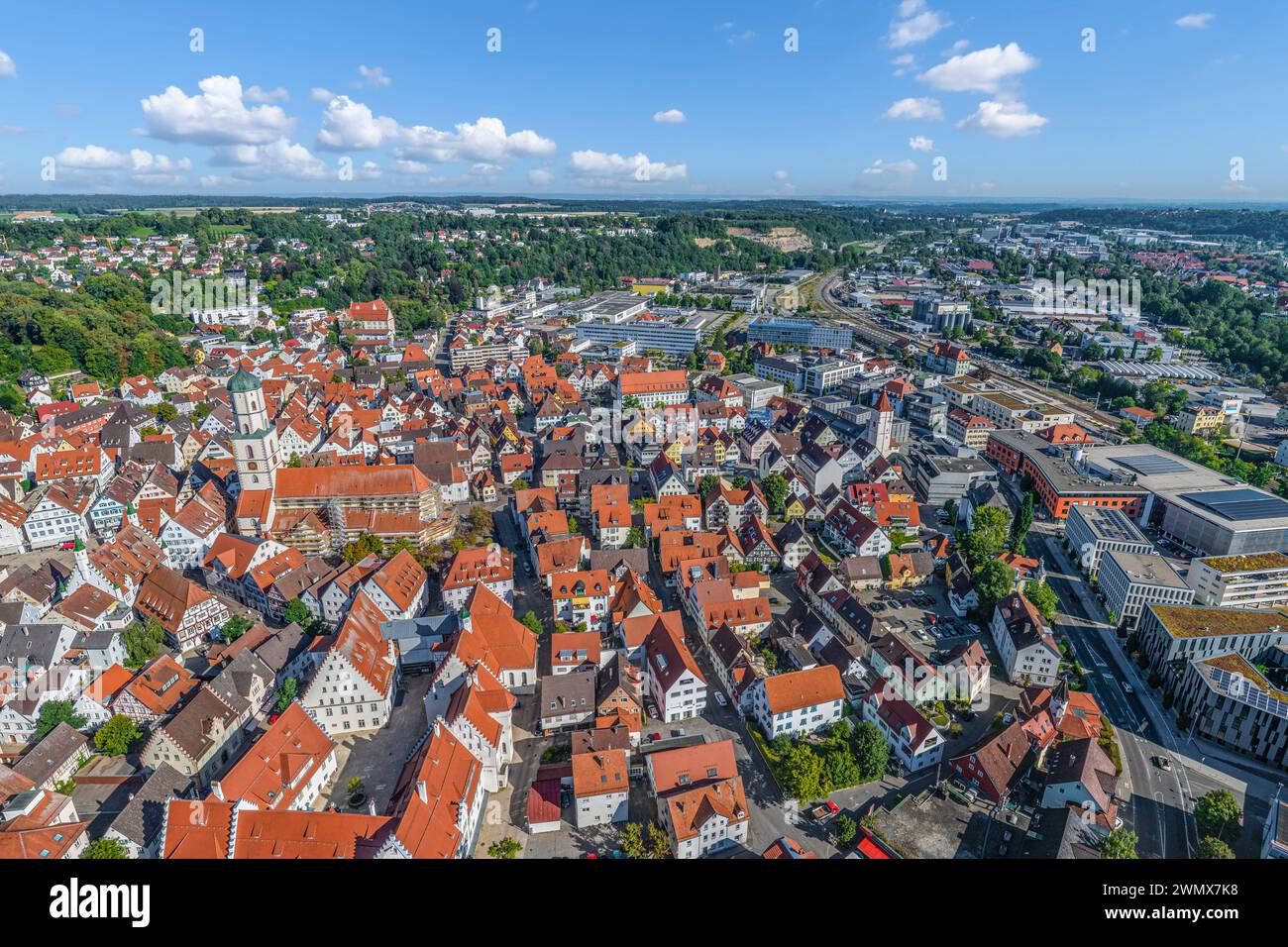 The university town of Biberach an der Riß in the Swabian region of ...