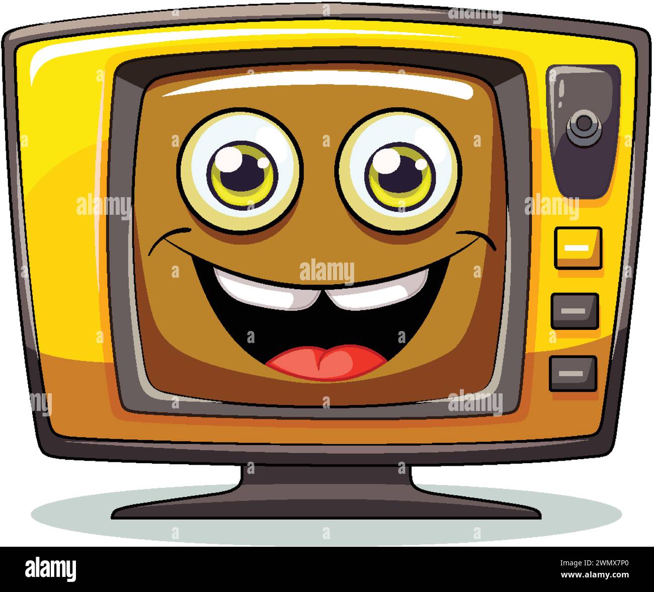 Vintage television pop art design Cut Out Stock Images & Pictures - Alamy