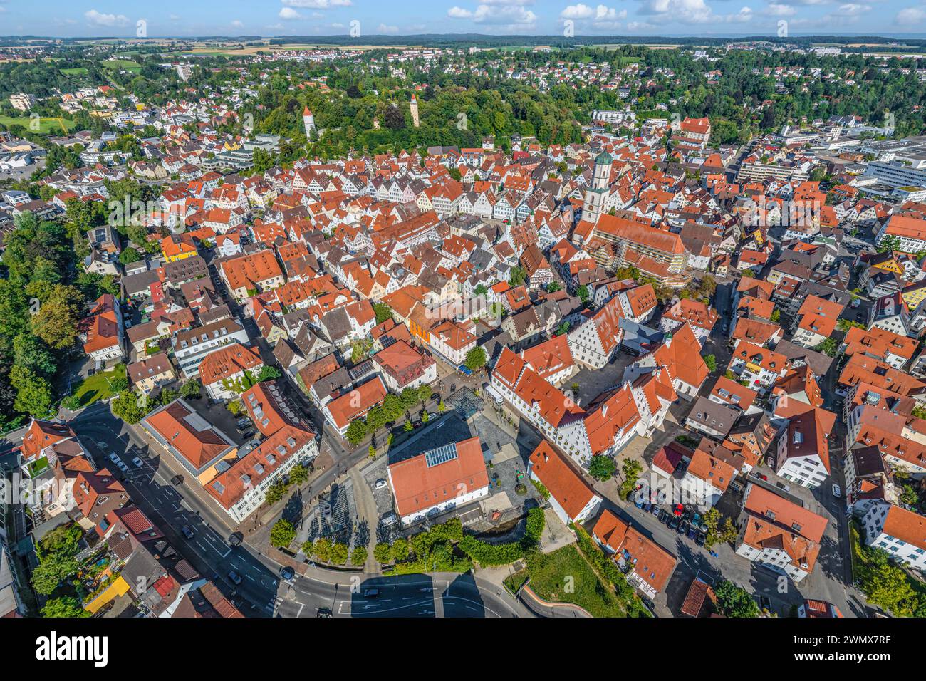 The university town of Biberach an der Riß in the Swabian region of ...
