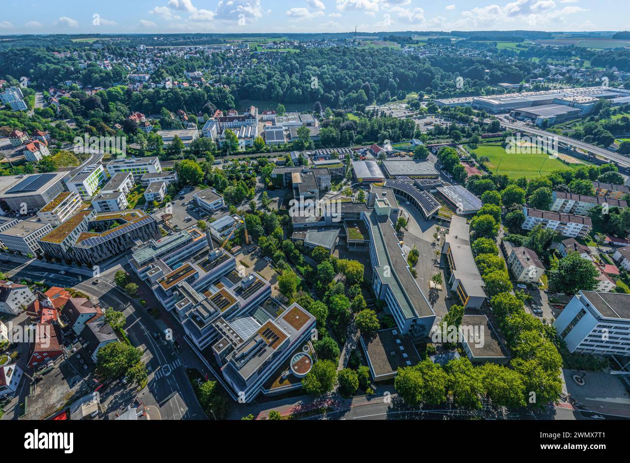 The university town of Biberach an der Riß in the Swabian region of ...