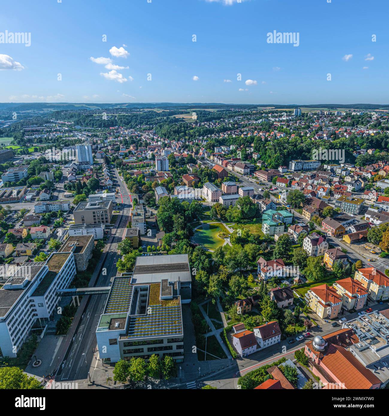 The university town of Biberach an der Riß in the Swabian region of ...