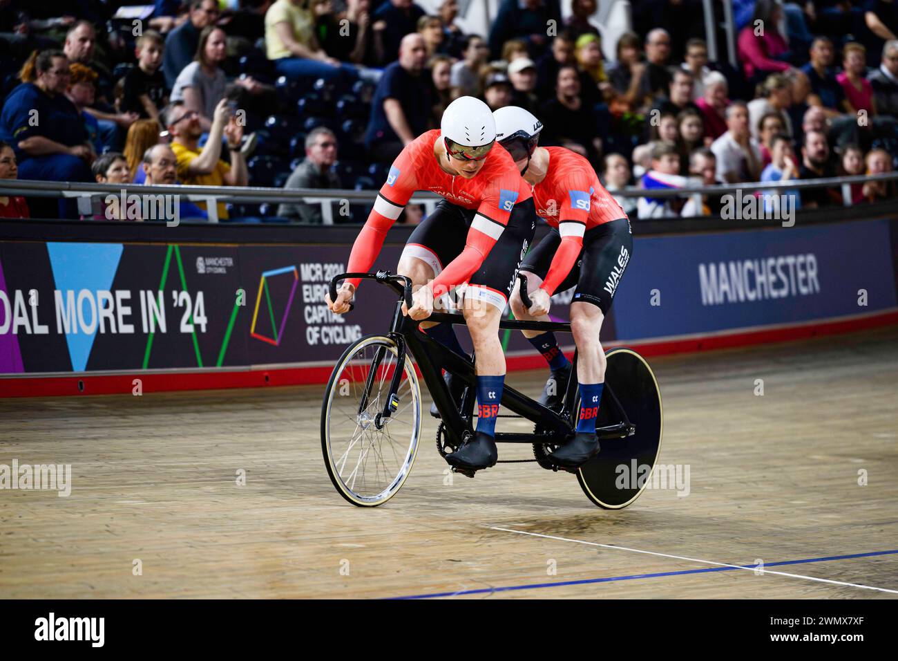 MANCHESTER, UNITED KINGDOM. 25th Feb, 24. James Ball and Steffan Lloyd ...