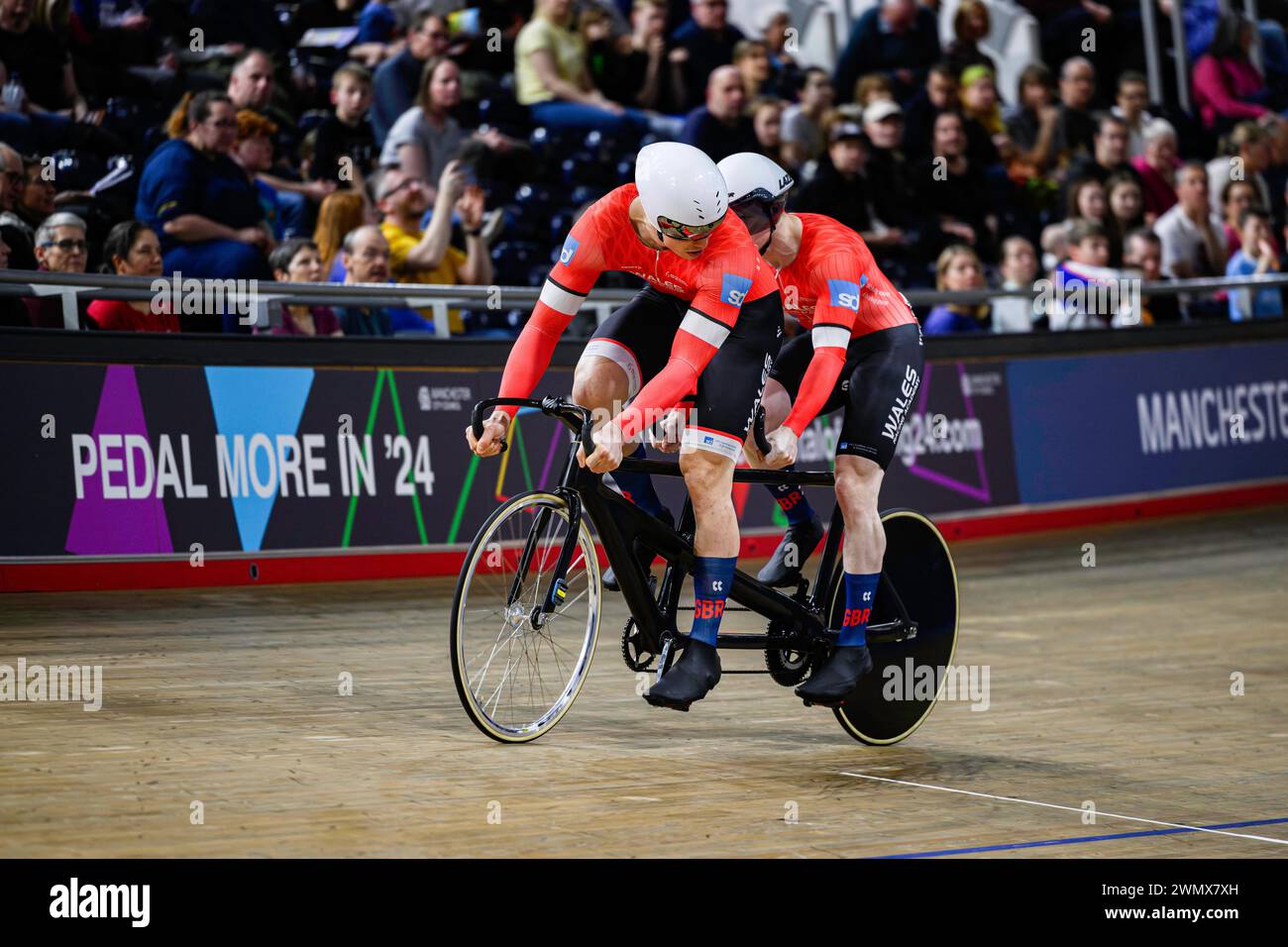 MANCHESTER, UNITED KINGDOM. 25th Feb, 24. James Ball and Steffan Lloyd ...