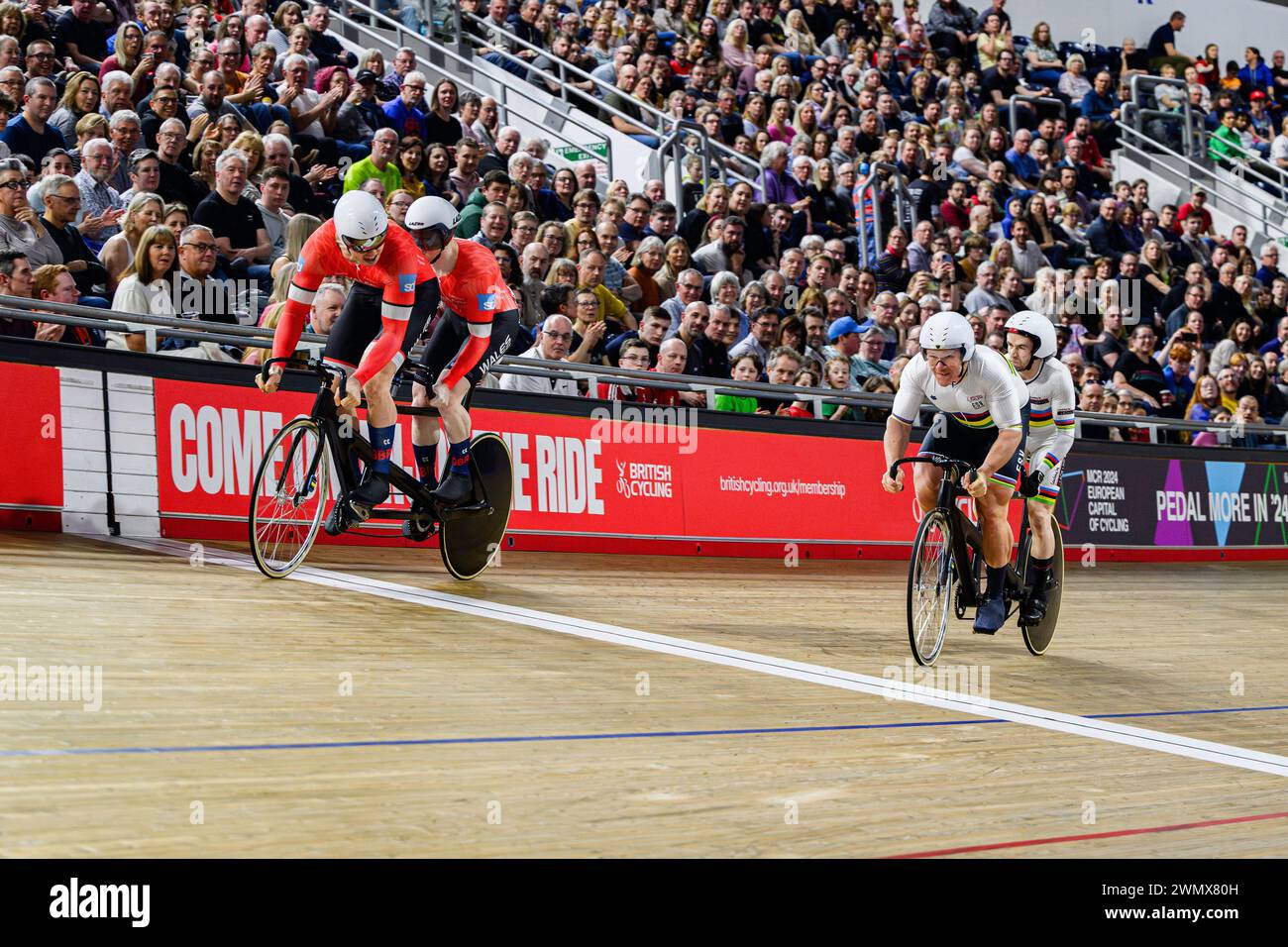 MANCHESTER, UNITED KINGDOM. 25th Feb, 24. James Ball and Steffan Lloyd ...