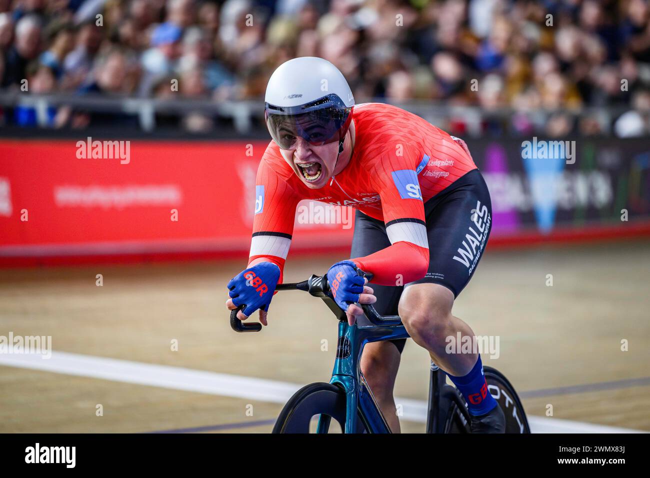 MANCHESTER, UNITED KINGDOM. 25th Feb, 24. Sam Fisher (Wales Racing ...