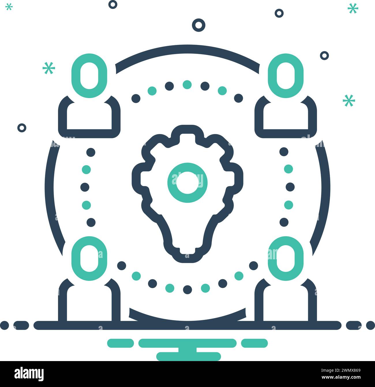 Teamwork unity Stock Vector Images - Alamy