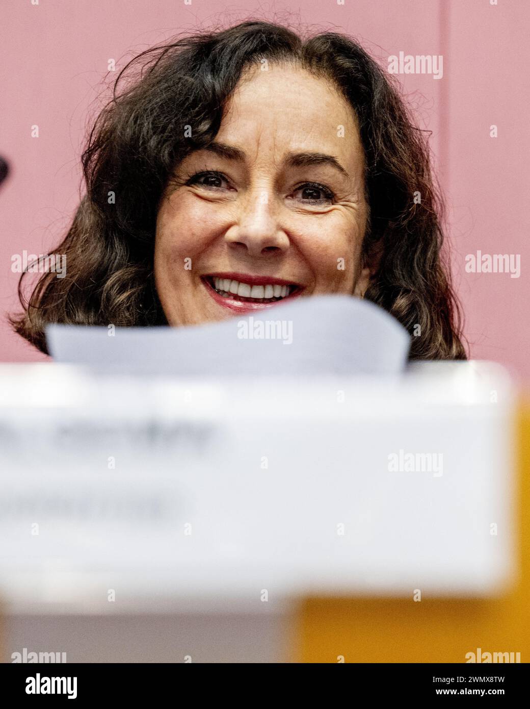 AMSTERDAM - Mayor Femke Halsema during a meeting of the Amsterdam city ...