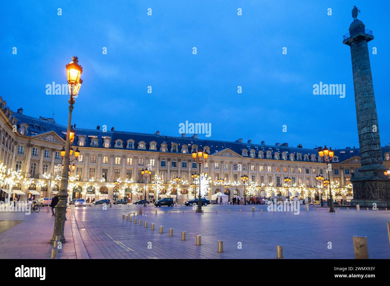 Paris, France, Wide Angle View, Street Scene, CIty Square, Colonne ...