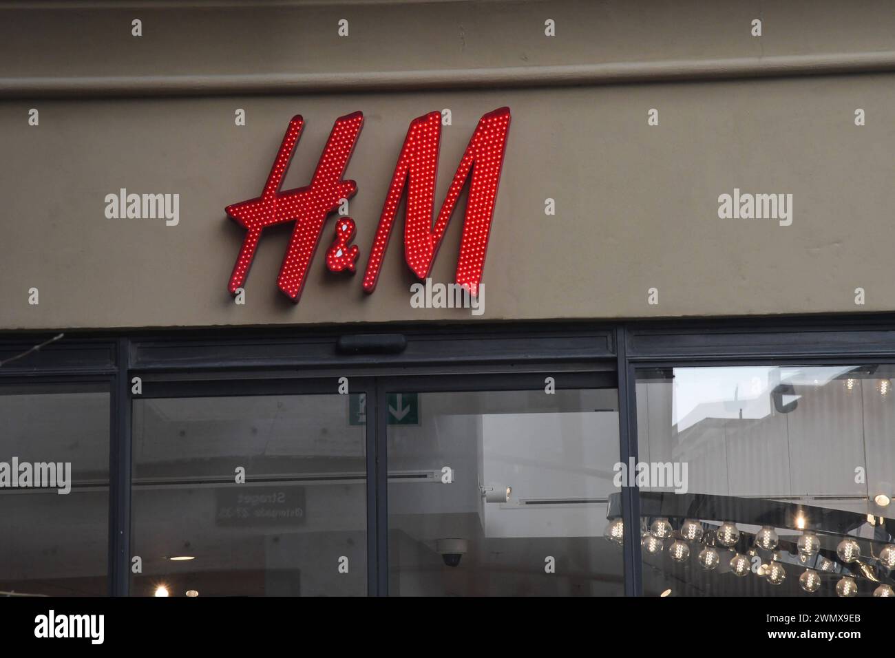 Copenhagen, Denmark /28 February 2024/.H&M swedish retail store in ...