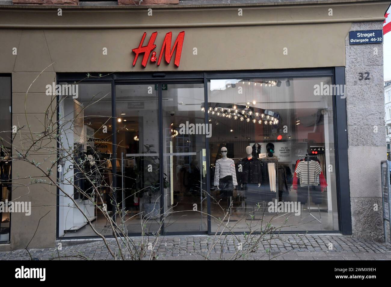 Copenhagen, Denmark /28 February 2024/.H&M swedish retail store in ...