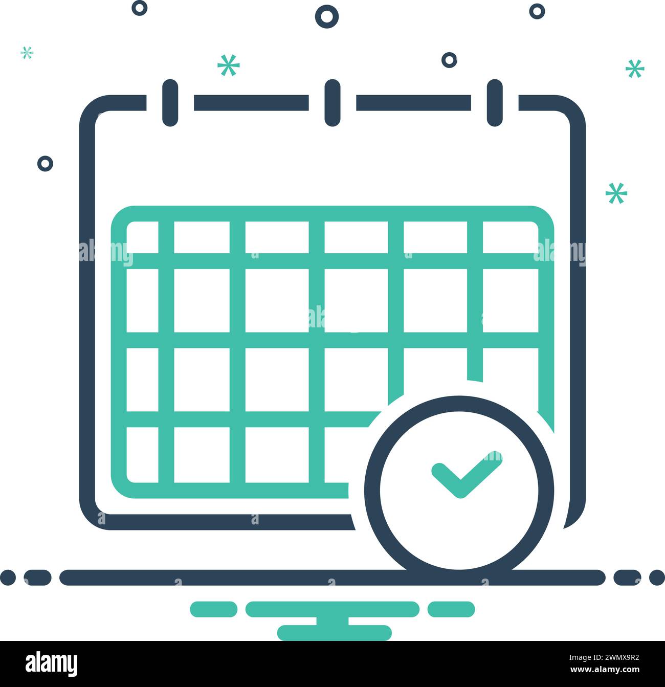 Icon for time table,calendar Stock Vector Image & Art - Alamy