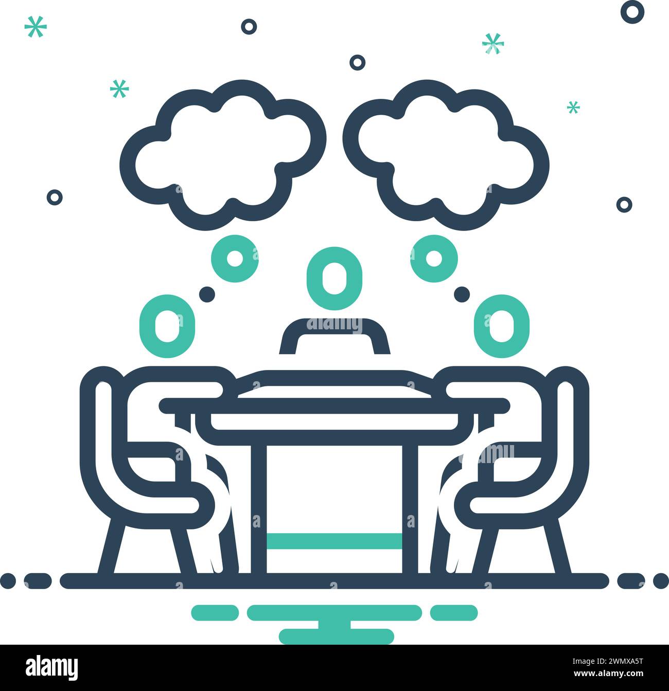 Icon for brain storm,deliberate Stock Vector Image & Art - Alamy