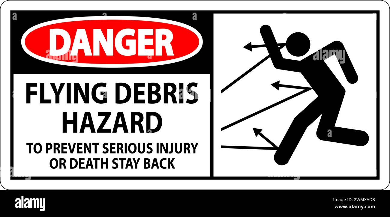 Flying debris hazard to prevent serious injury hi-res stock photography and images - Alamy