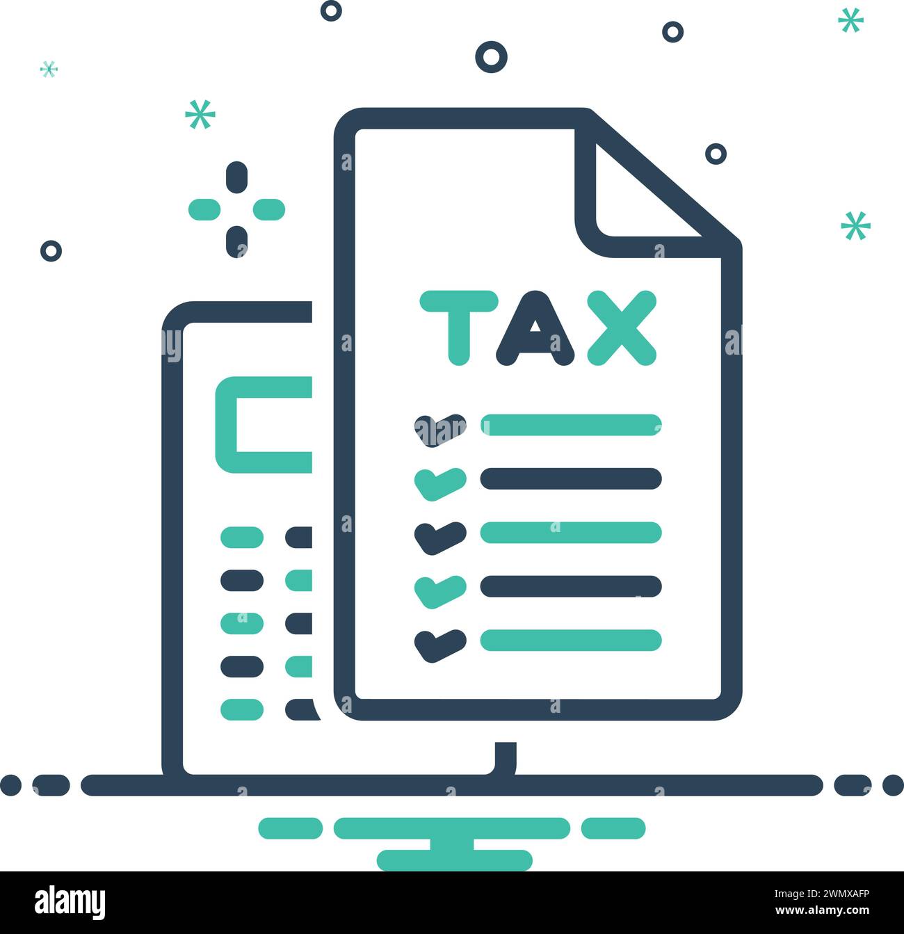 Icon for tax calculation,tax Stock Vector Image & Art - Alamy