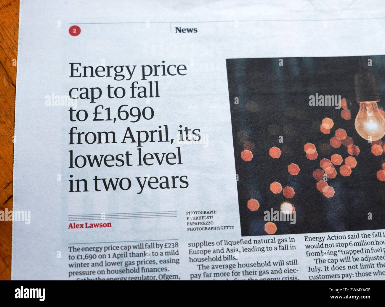 'Energy price cap to fall to £1,690 from April, it's lowest level in ...
