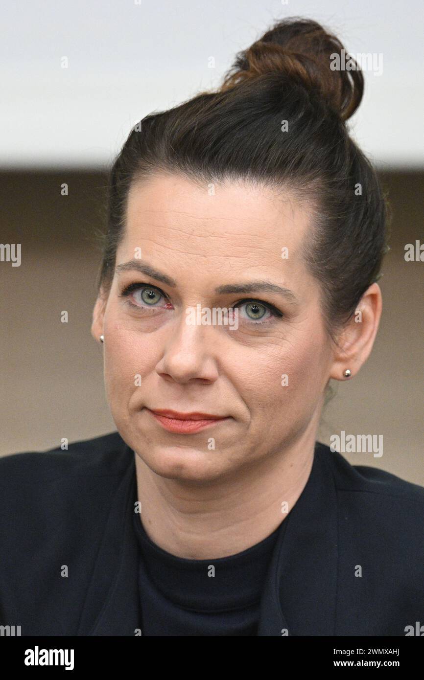 Prague, Czech Republic. 28th Feb, 2024. Ivana Troskova, foreign network ...