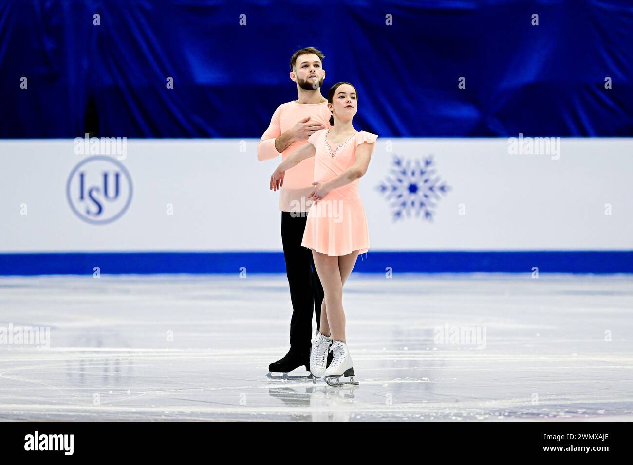 Lucy HAY & Kyle McLEOD (GBR), during Junior Pairs Short Program, at the ...
