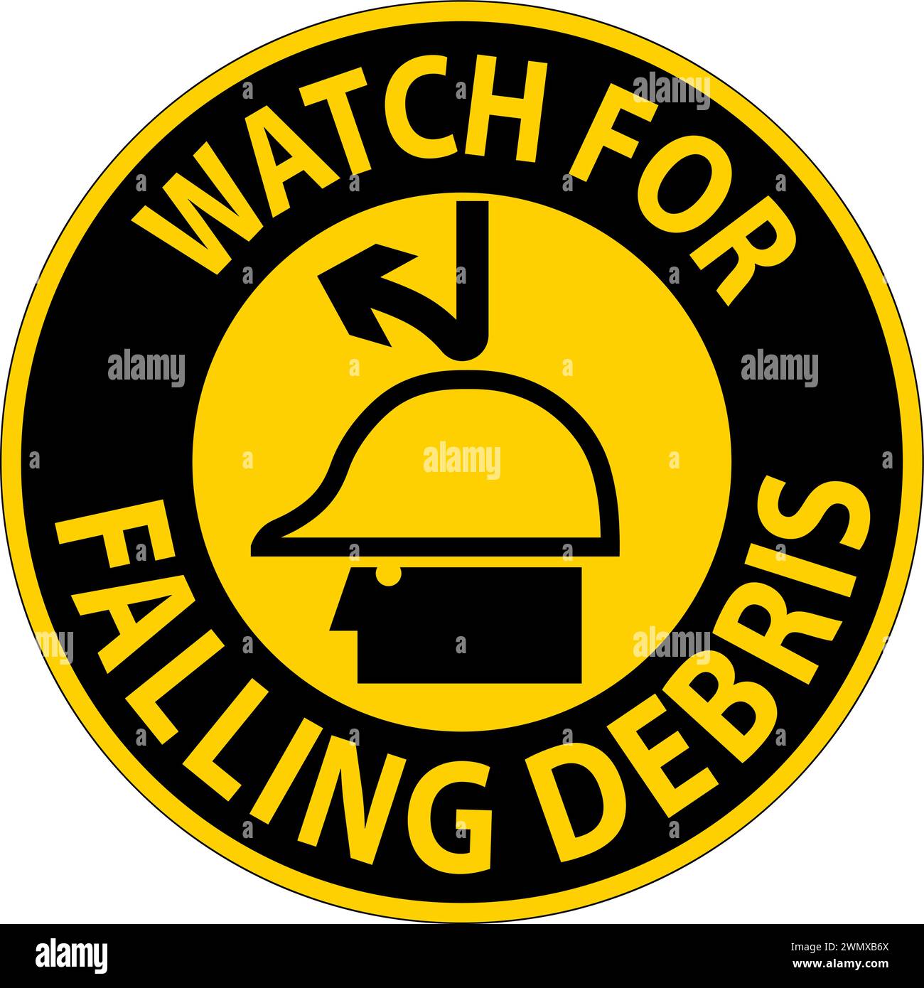 Danger Sign, Watch For Falling Debris Stock Vector Image & Art - Alamy