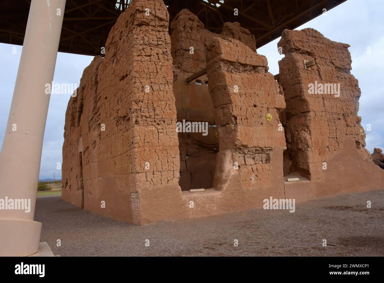 Ancient Casa Grande Ruins National Monument of the Pre-columbian ...