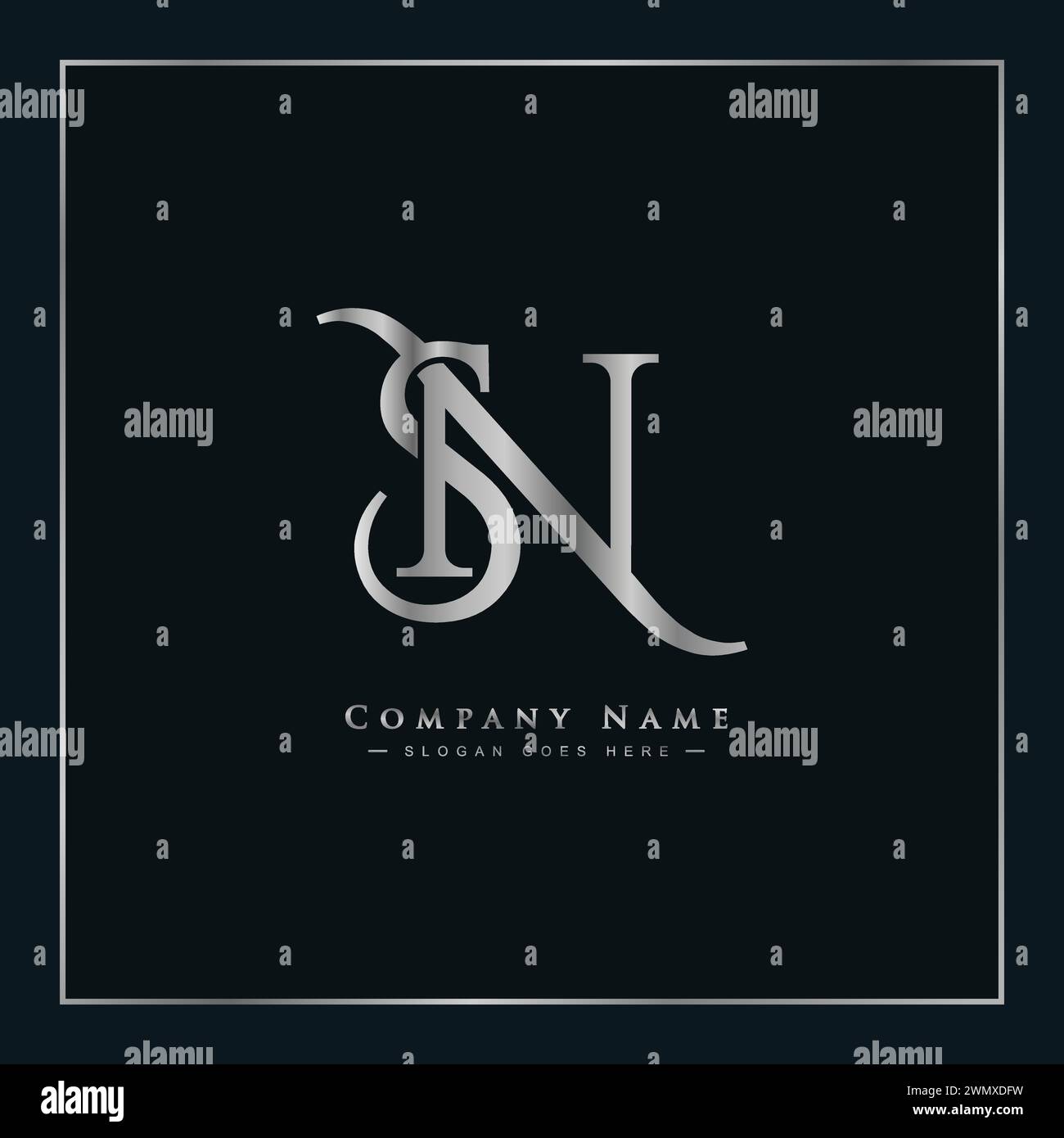 Letter sn logo hi-res stock photography and images - Alamy