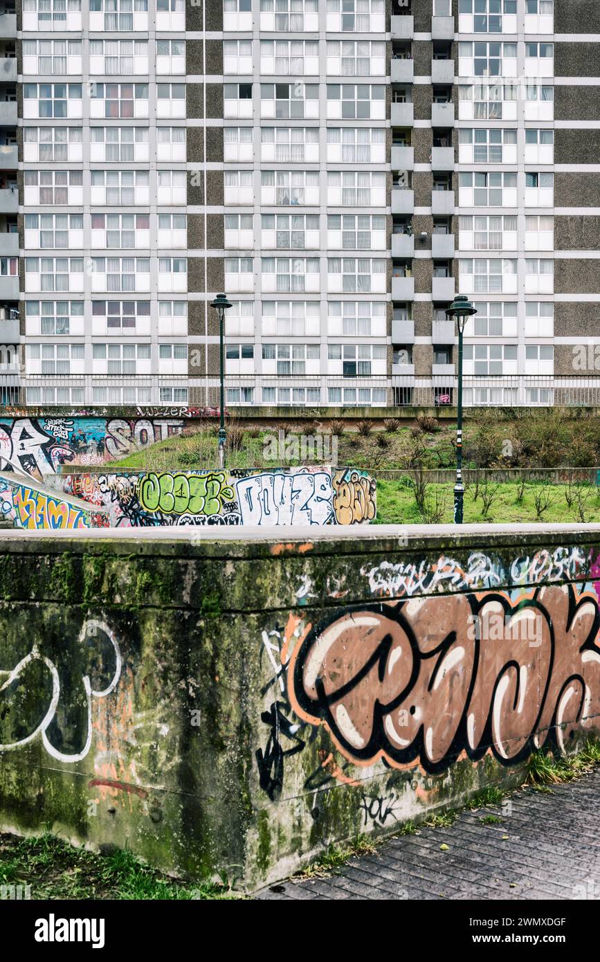 Social housing, flat, apartment block, social housing, housing ...