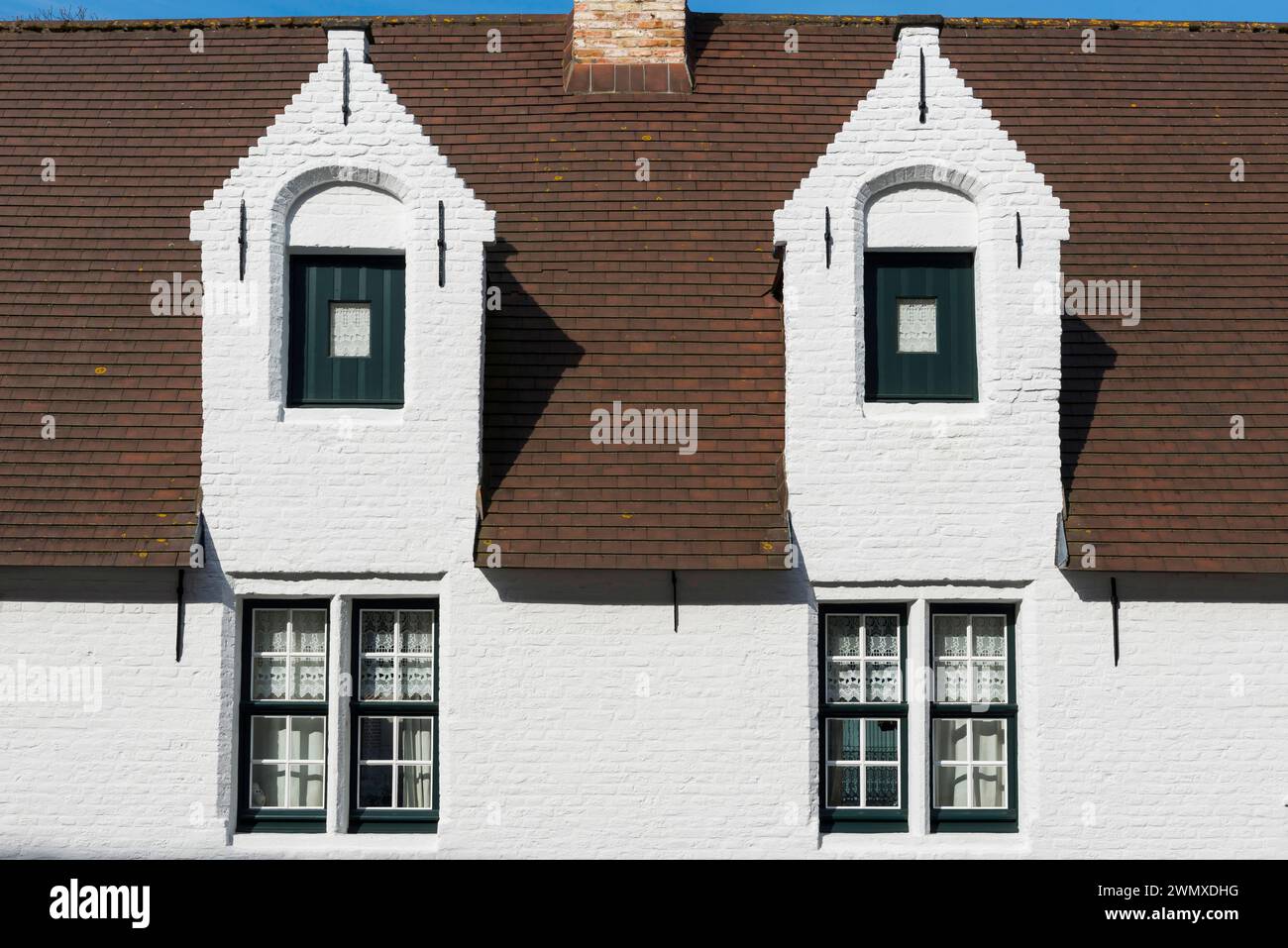 Traditional Flemish architecture, house, facade, craft, architectural ...