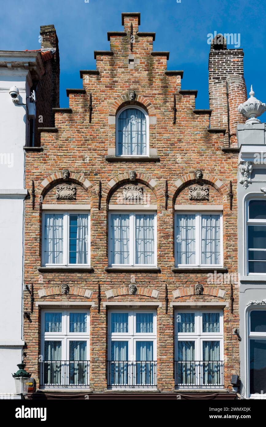 Traditional Flemish architecture, house, facade, craft, architectural ...