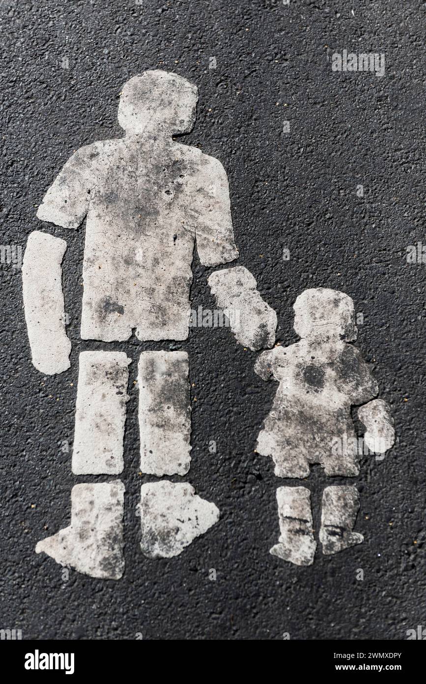 Road marking for pedestrian crossing, road, pedestrian, safety, traffic ...