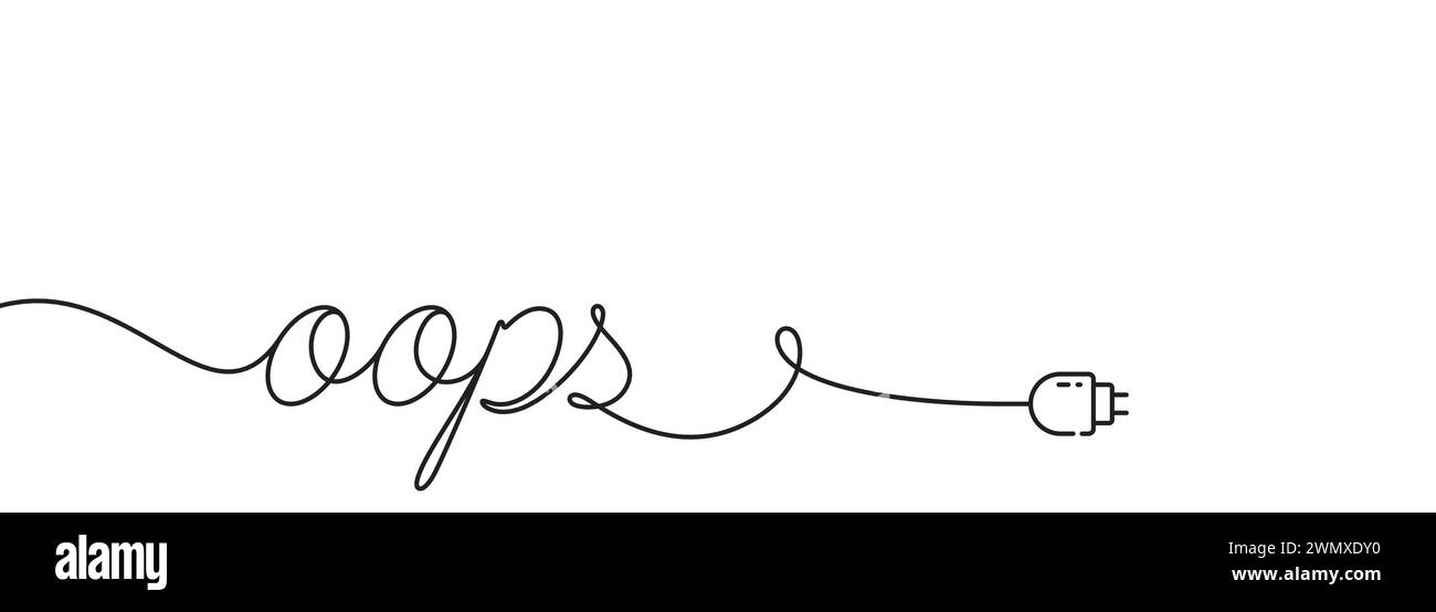 Broken cable Stock Vector Images - Alamy