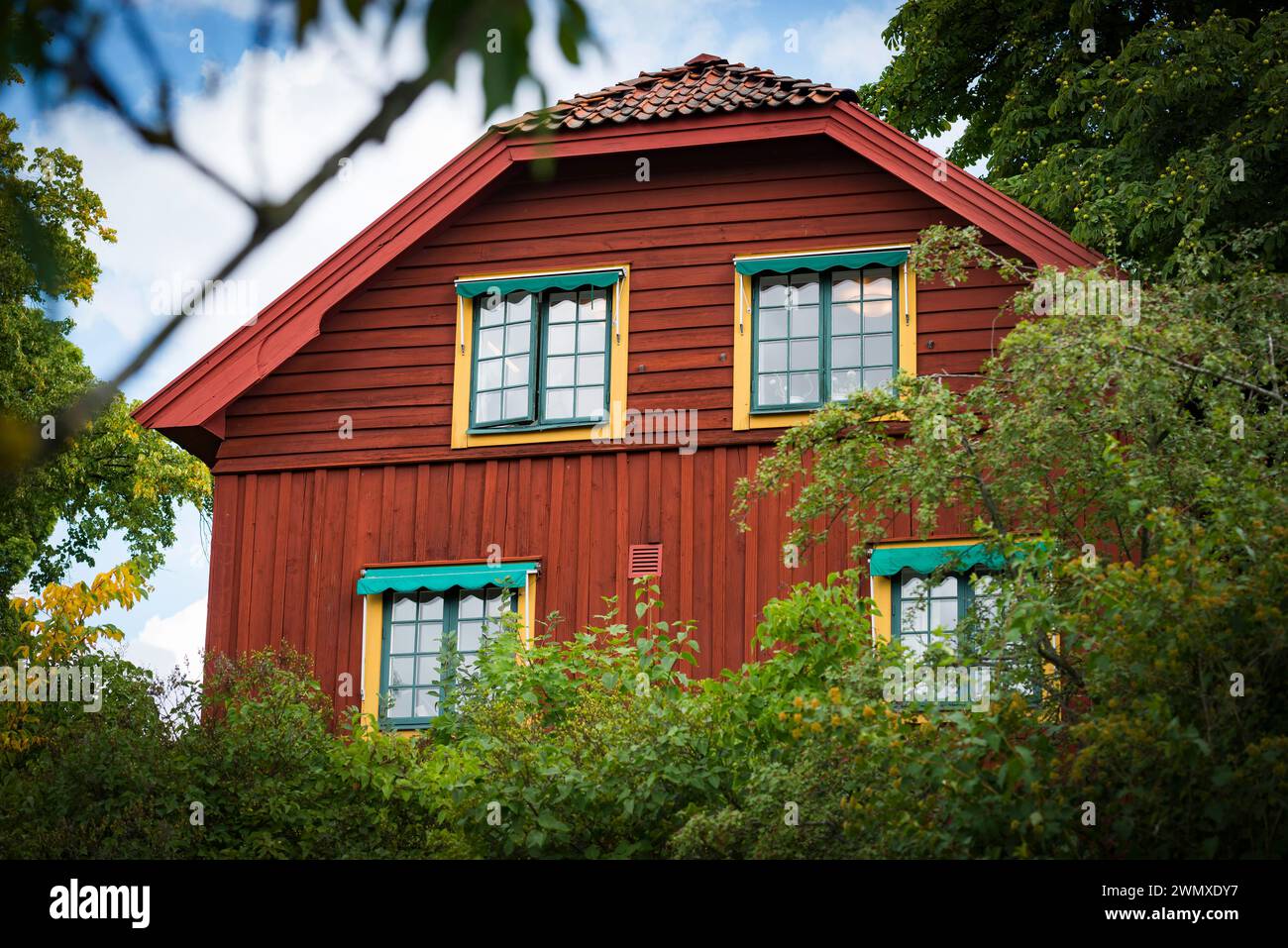 Swedish holiday home, Nordic red, house, living, farmhouse, farmhouse ...