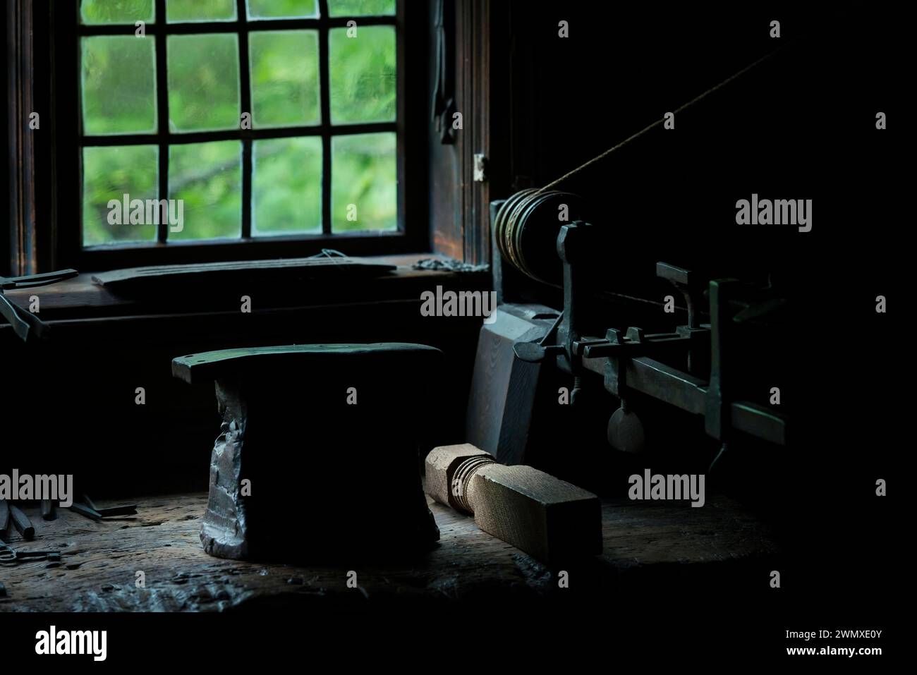 Old workbench in a shed, workbench, craft, old, traditional, tradition ...