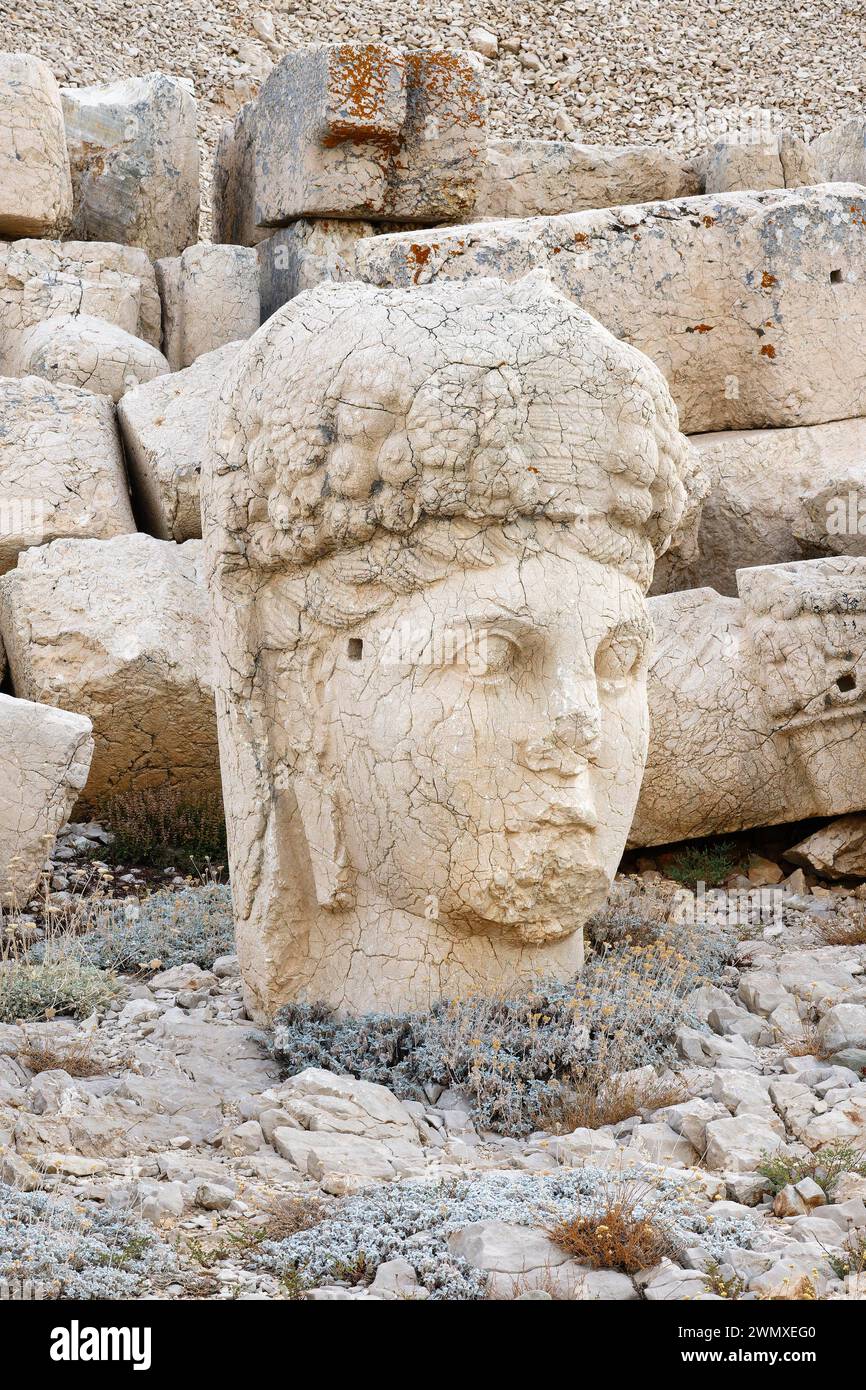 Tyche, Goddess of Commagene statue near the Commagene King Antiochus I ...