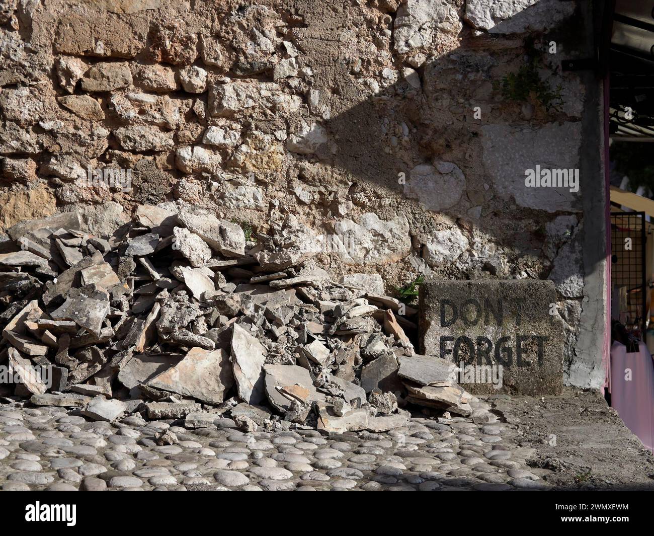 Monument in Mostar, Bosnia and Herzegovina Stock Photo - Alamy
