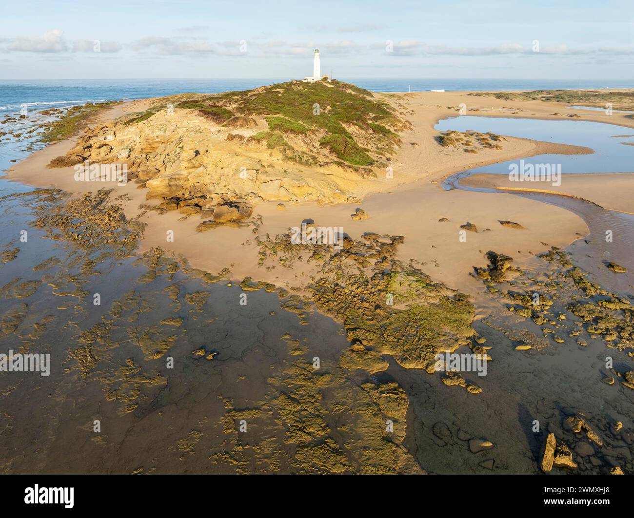 Aerial view cape trafalgar lighthouse hi-res stock photography and ...