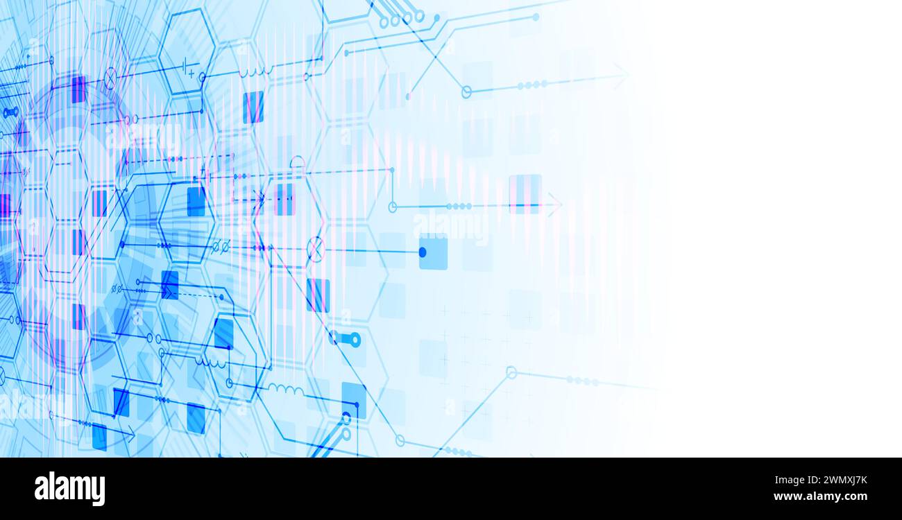 Scientific and technological concept with the use of technical elements ...