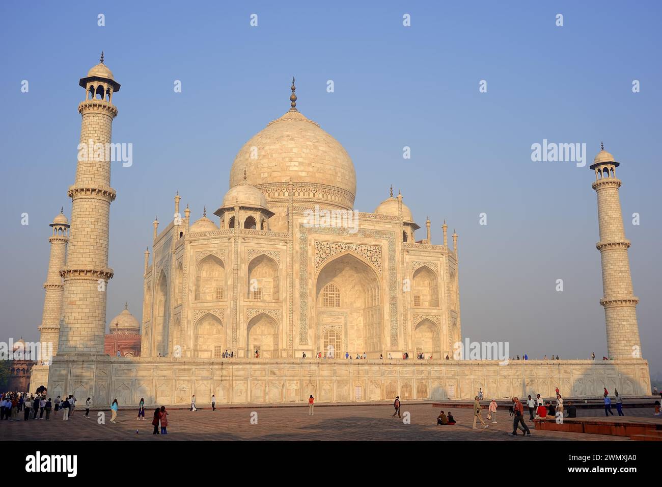 Taj Mahal, built by the Grand Mogul Shah Jahan in memory of his ...