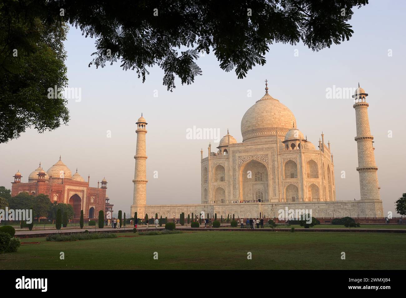 Taj Mahal, built by the Grand Mogul Shah Jahan in memory of his ...