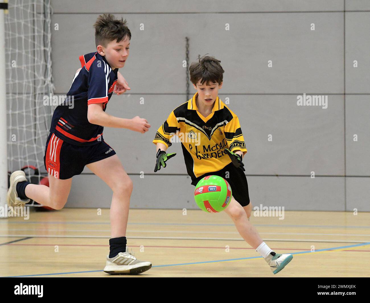 Primary school children take part in the Derry Schools Gaelic Football ...