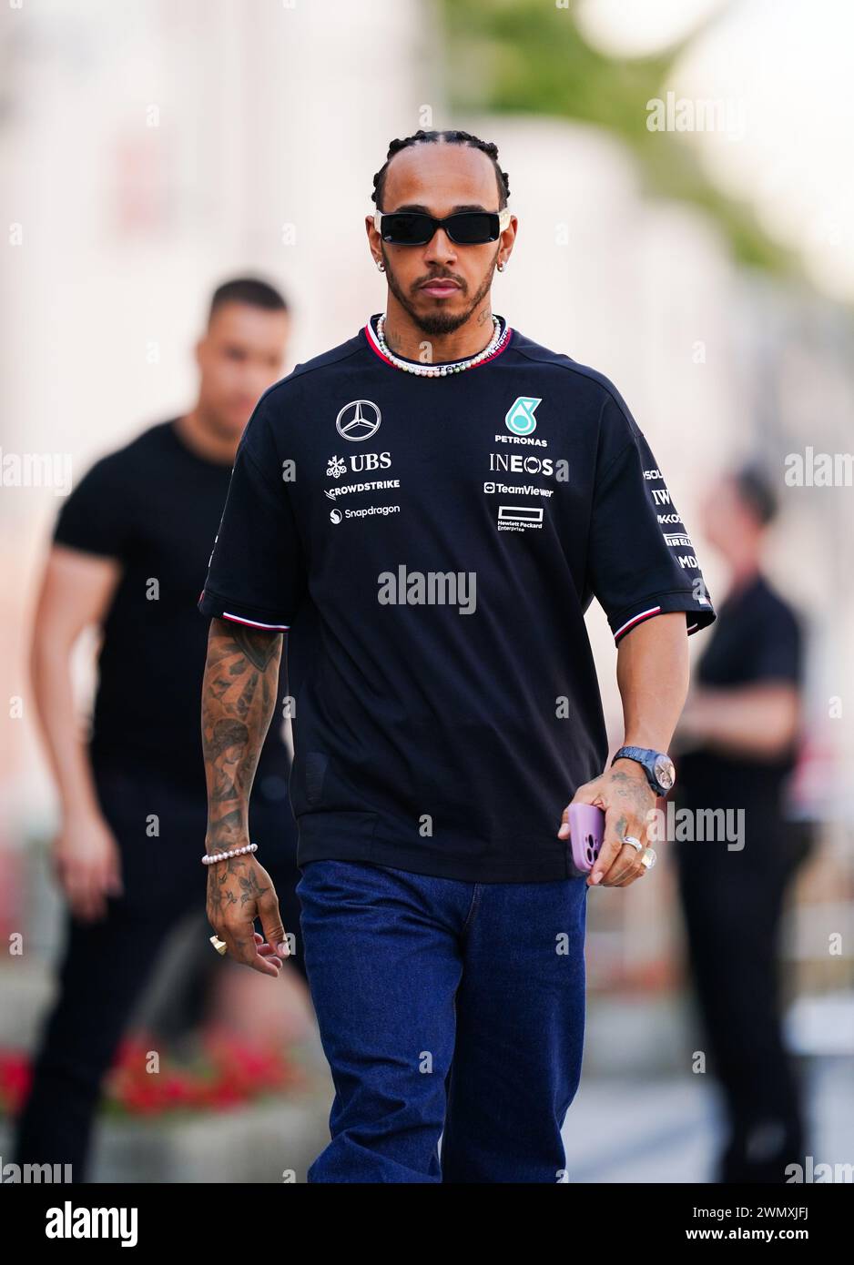 Lewis hamilton bahrain 28 february 2024 hi-res stock photography and ...