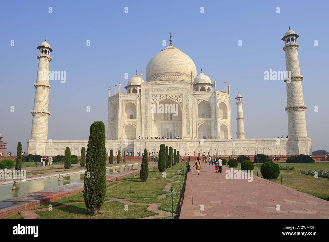 Taj Mahal, built by the Grand Mogul Shah Jahan in memory of his ...